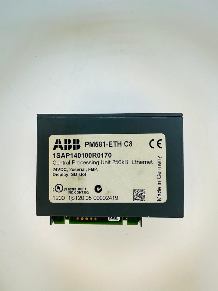 ABB CPU PM581 -ETH C8 1SAP140100R170 | eBay