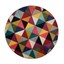 SMALL LARGE VIBRANT FUNKY MULTI COLOURED GEOMETRIC SOFT PILE MODERN ...