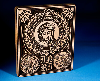 jesus icon Dxf file CNC Vector DXF Plasma Router Laser Cut | eBay