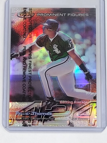 1999 Topps Finest Prominent Figures #PF26 Frank Thomas Refractor /424 ...