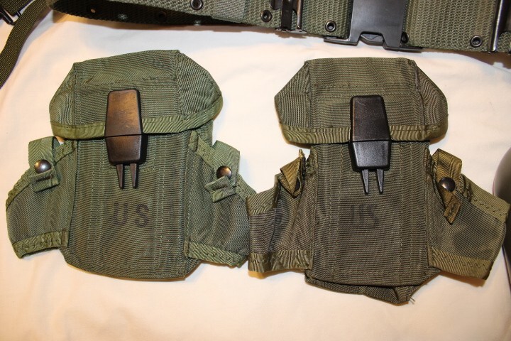 US Military Alice Field Gear Web Belt Suspenders Ammo Pouches Canteen ...