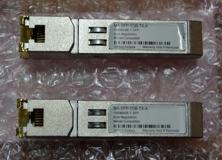 Lot of 2*Generic MA-SFP-1GB-TX-A 1000BASE-T SFP RJ45 100M Transceiver Module | eBay