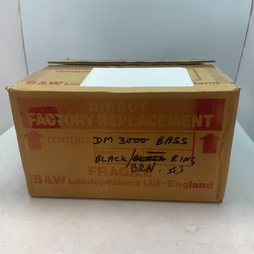 Bowers & Wilkins B&W DM 3000 Bass & Mid-Range Driver 1984 TESTED PLEASE ...