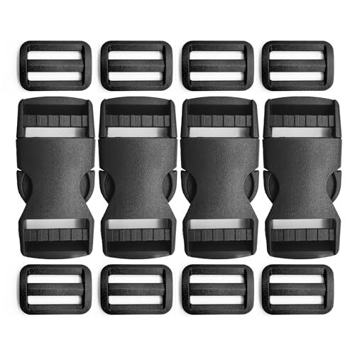 Buckle for 1.5'' Webbing 2Set Plastic Replacement Side Release Buckles ...