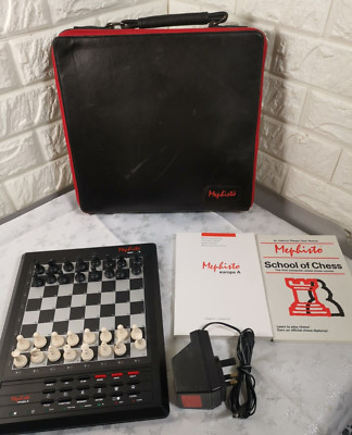 Mephisto Electronic Computer Chess Set Europa A 1990 Complete Working ...