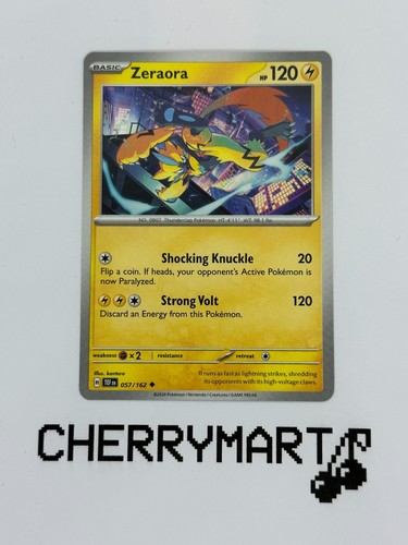 Zeraora 057/162 - Temporal Forces - NM/M Pokemon Card | eBay Australia