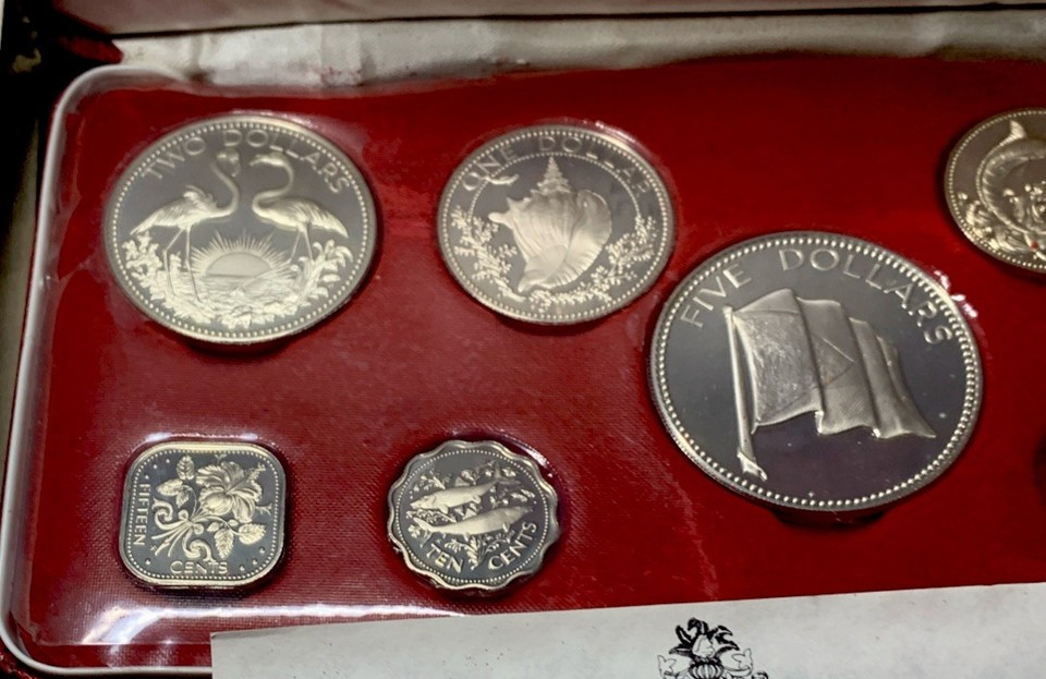 Bahamas 1975 Proof Set / Very Nice Gem Coins / OGP / 2.85 Oz Silver | eBay