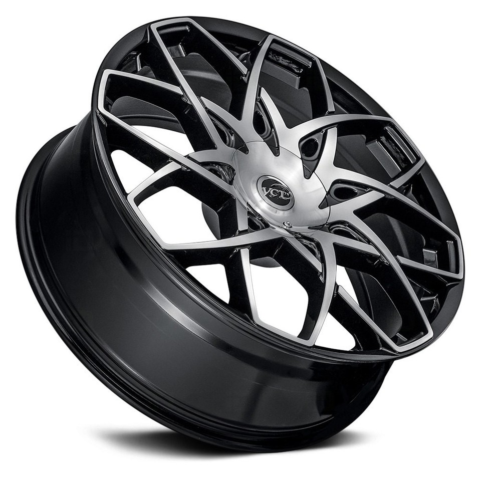 VCT MERLIN Wheels 20x8.5 (40, 5x110, 73.1) Black Rims Set of 4 | eBay