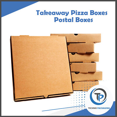 CHEAPEST Takeaway Pizza Boxes Postal Boxes Brown Strong High Quality 7/9/12/15" | eBay