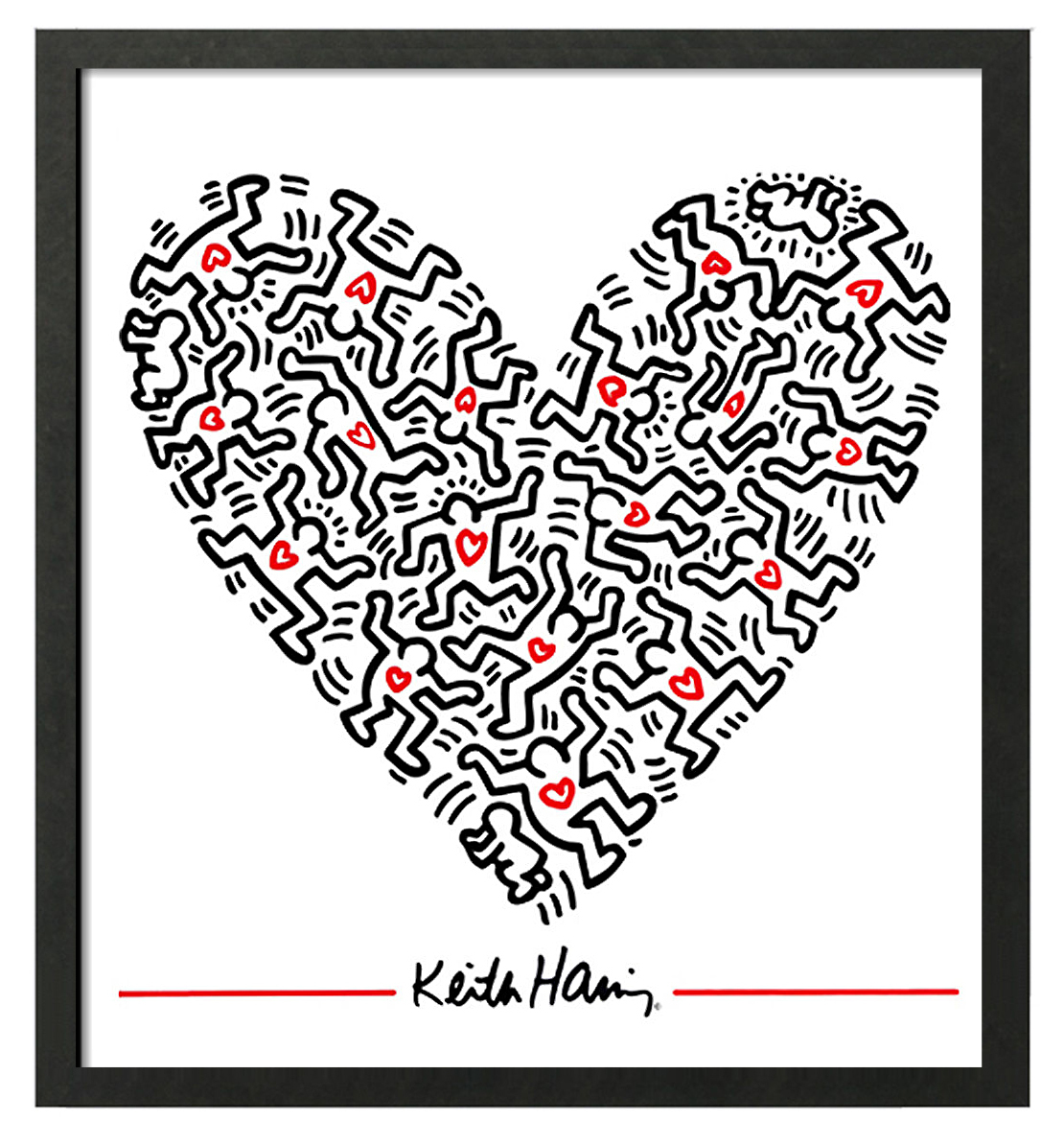 Keith Haring Heart Painting