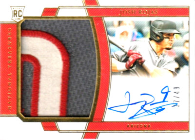 2020 National Treasures JOSH ROJAS RC MEGA Patch & Auto #37/49 ...