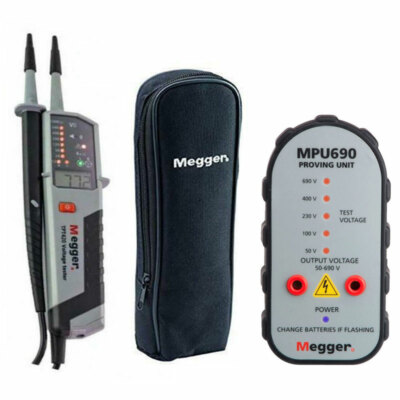 Megger TPT420 LCD/LED 2 Pole Voltage Continuity Tester + Case & MPU ...