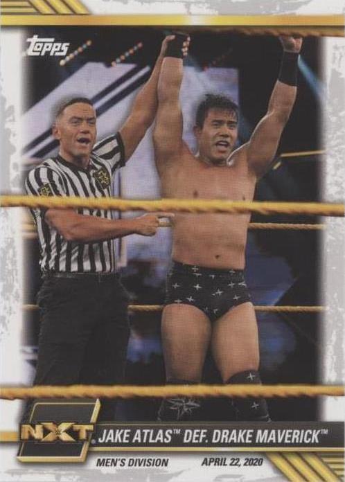 2021 Topps WWE NXT - Jake Atlas def. Drake Maverick #14 for sale online ...