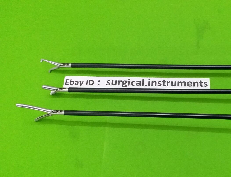 3pc Laparoscopic Right Angle/Debakey/Plan Grasper 5mmx330mm Reusable ...