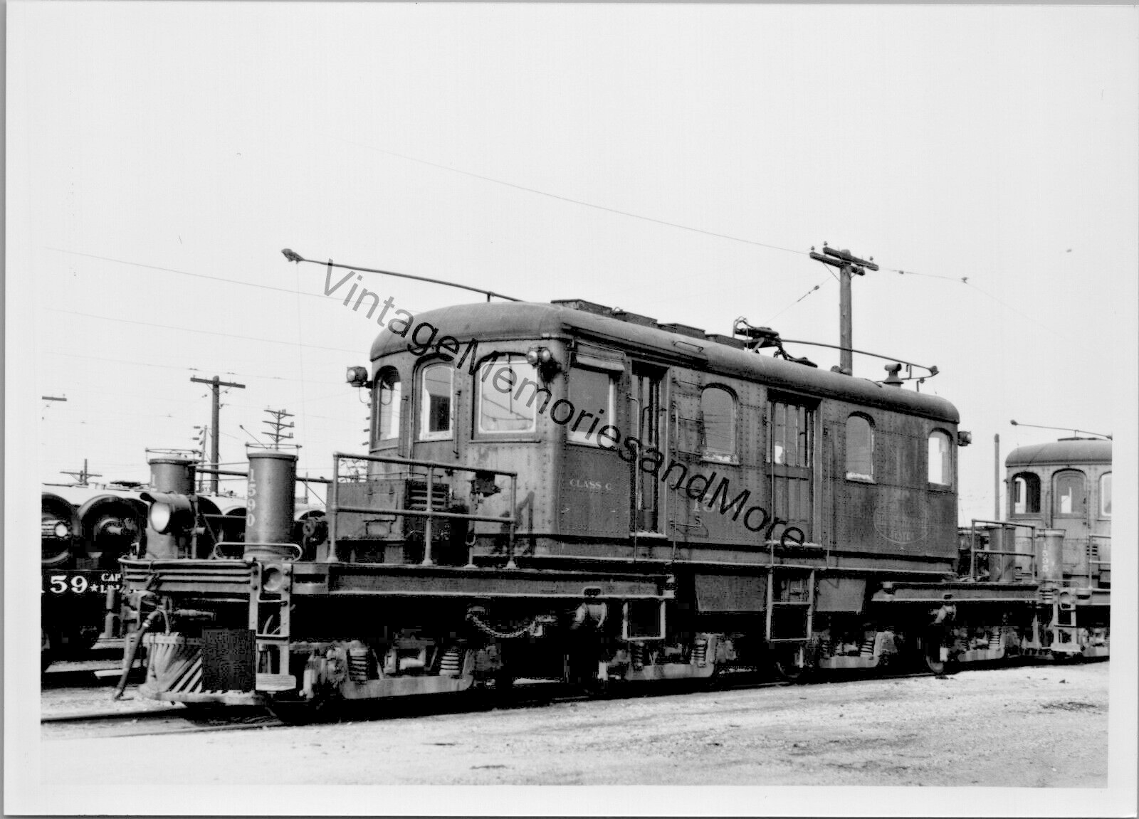 Vtg Illinois Terminal Railroad Company 1590 Electric Locomotive Photo ...