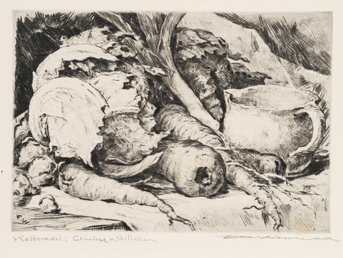 E. WINKLER (1884-1978), Stillleben mit Rüben, um 1930 ...
