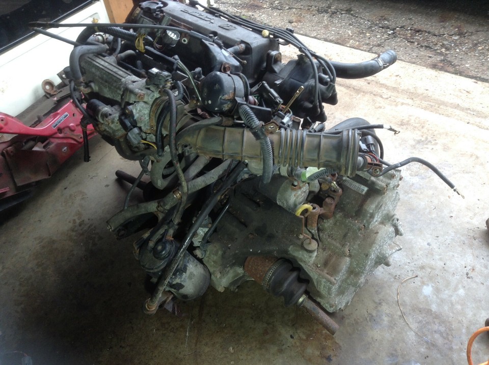 92-95 honda civic del sol motor engine d16 d16z6 1.6l vtec long block ...