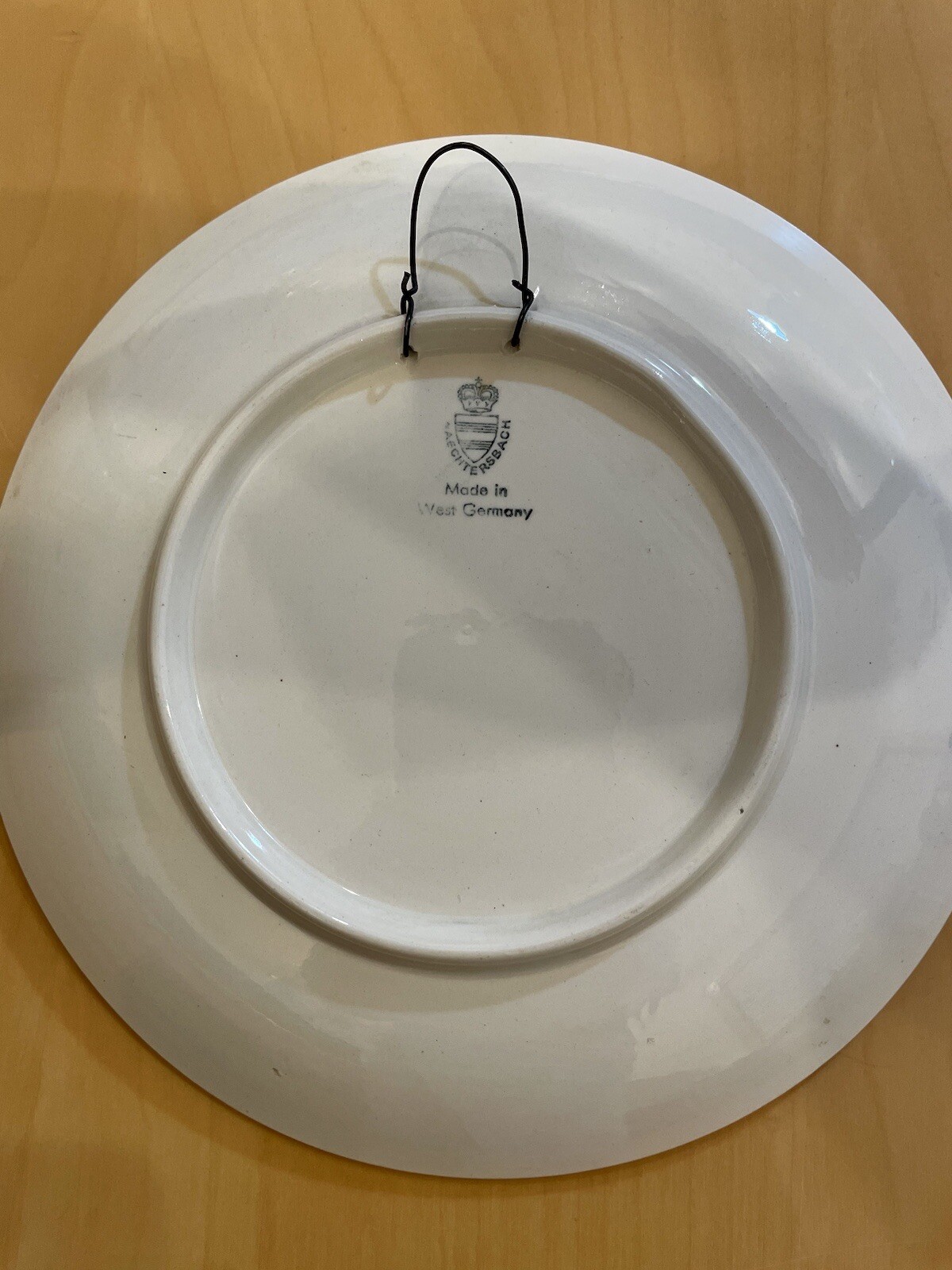 Waechtersbach 1950s West Germany Plate Folk Art Hand Painted Girl with ...