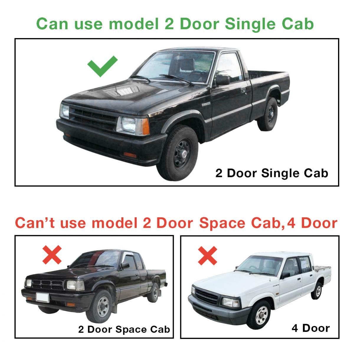 Pair Outer Weatherstrip Door Belt Rubber For Mazda B2000 B2200 B2600 1985-98 | eBay