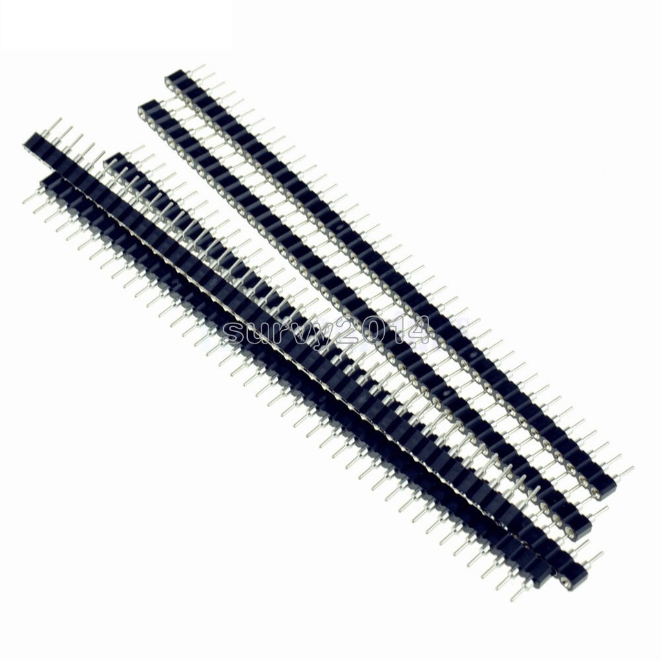 50Pcs Single Row 40Pin 2.54mm Round Female Pin Header | eBay