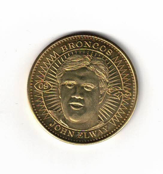 John Elway 1997 Mint Collection Football Pinnacle QB Club Coin | eBay