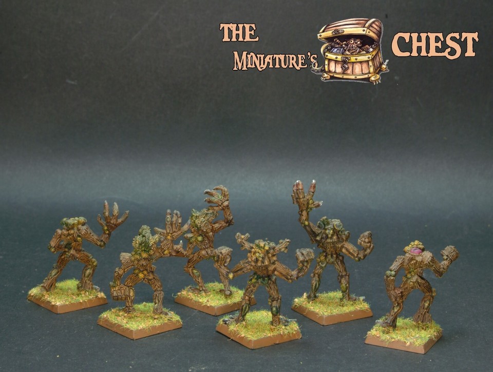 Warhammer Fantasy Oldhammer 6x Metal Wood Elf Dryads Painted By TMC ...