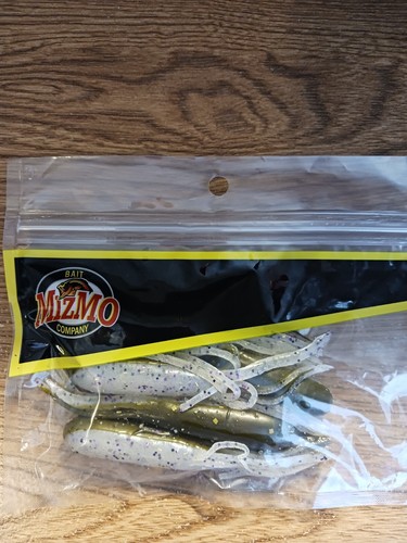 Mizmo Bait Company Big Boy Tubes 4” - 5 Pack, White and Green With ...