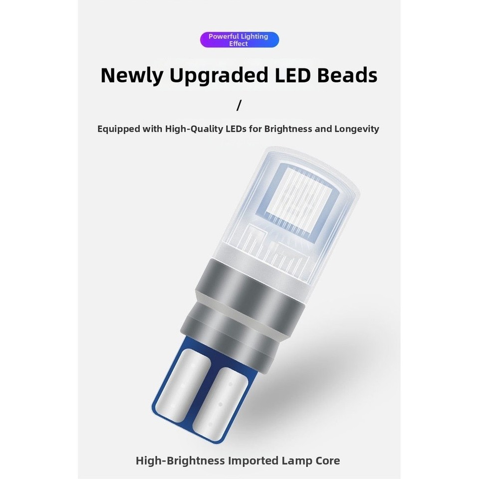 For T10 LED Car Side Marker Lights with Remote Control Flash Strobe ...