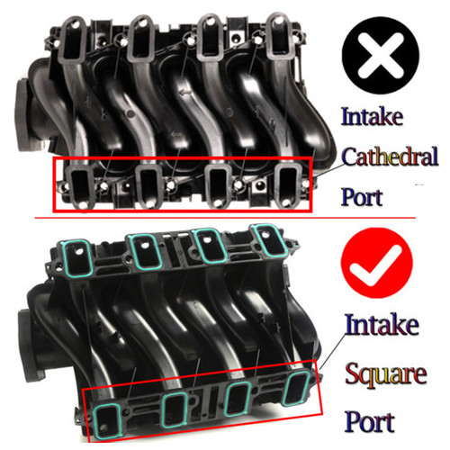 Square Port Intake Manifold For 99-06 GM Truck 4.8L 5.3L 6.0L LS Engine ...