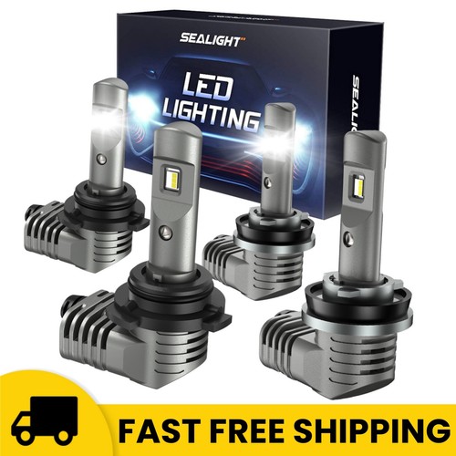 SEALIGHT S2 9005/HB3 H11/H9/H8 120W 6500K White IP68 LED Headlight ...