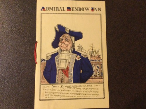 1950’S RESTAURANT MENU ADMIRAL BENBOW INN | eBay