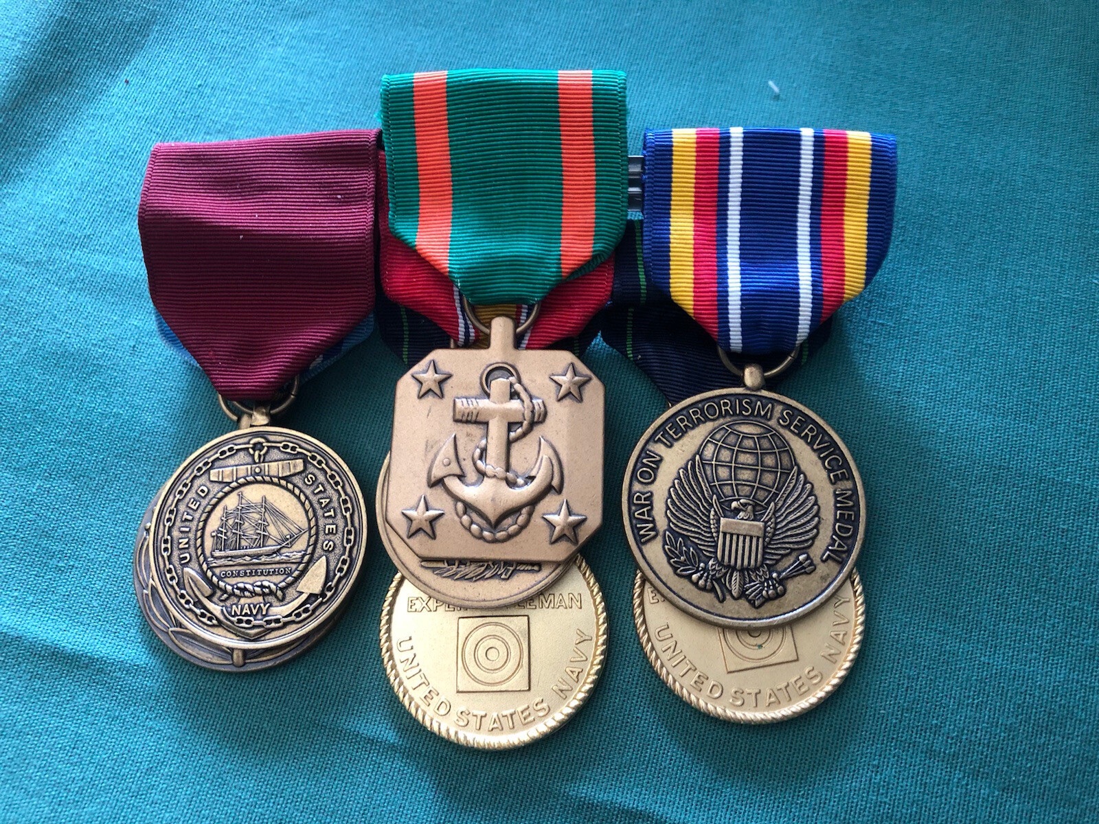 7-US NAVY MEDALS +BADGE | eBay