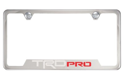 Chrome License Plate Frame for TRD Pro | eBay
