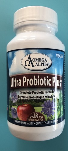 Omega Alpha Ultra Probiotic Plus 60 Capsules Exp: 07/27 -Sealed-Fast ...