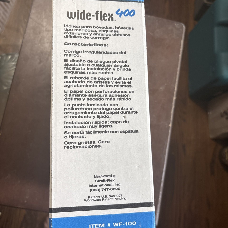 Strait-Flex Wide Flex 400 4" X 100' Drywall Tape | eBay