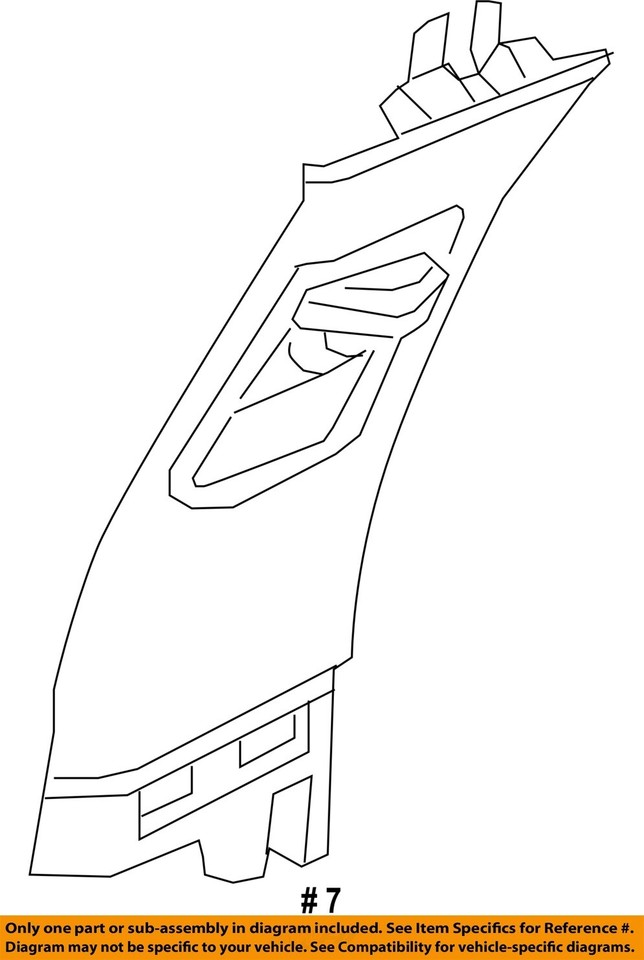 GM OEM 16-20 CT6 Pillars, Rocker Floor Interior Trim-Upr Ctr Plr Trim ...