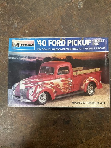 Monogram 40 Ford Pickup Street Rod Model Car Kit 1:24 Scale | eBay