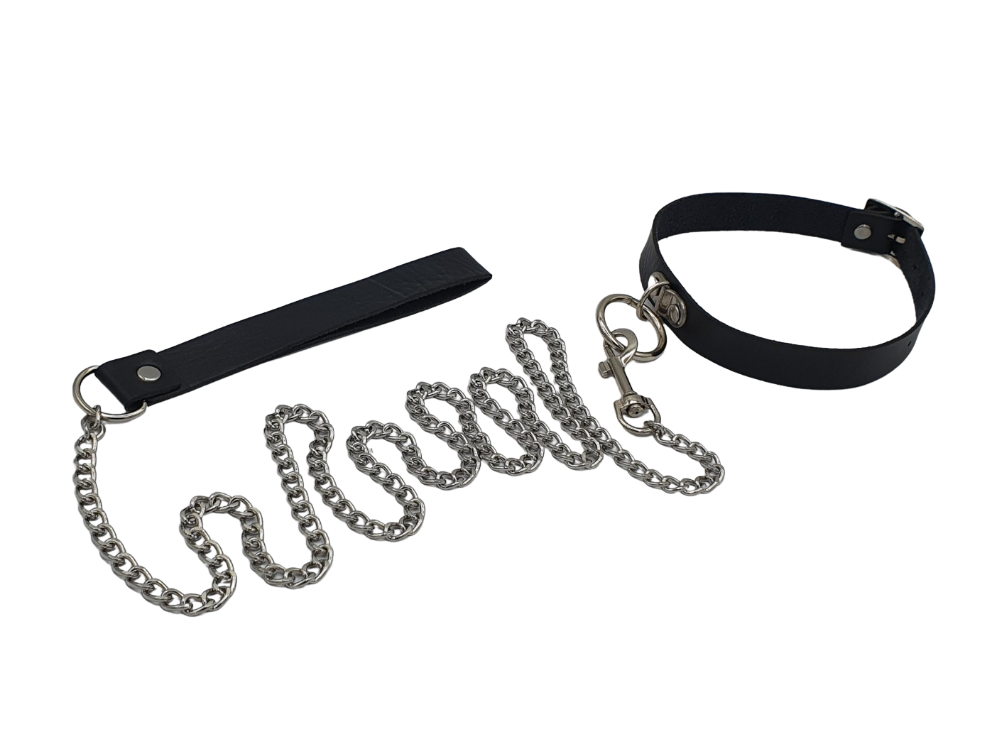 Choker Collar & Lead Necklace Sub Slave Kink BONDAGE Restraint Leash ...