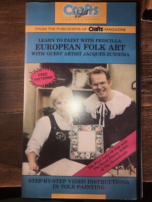 Learn To Paint With Priscilla European Folk Art (VHS, 1987) With Insert ...