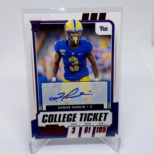 DAMAR HAMLIN 2021 Contenders Draft Picks RC College Ticket Rookie Auto ...