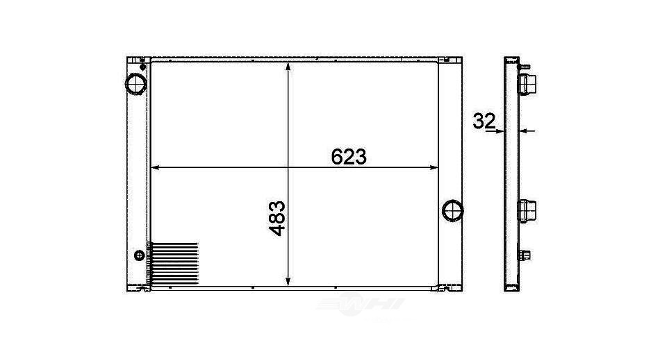 Radiator-Std Trans, Eng Code: N52, FI Behr Hella Service 376753591 for ...