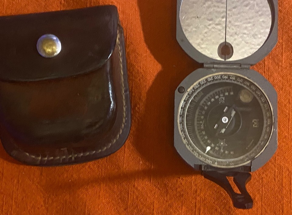 Brunton Pocket Transit Geologist Military Survey Compass with Case Free ...