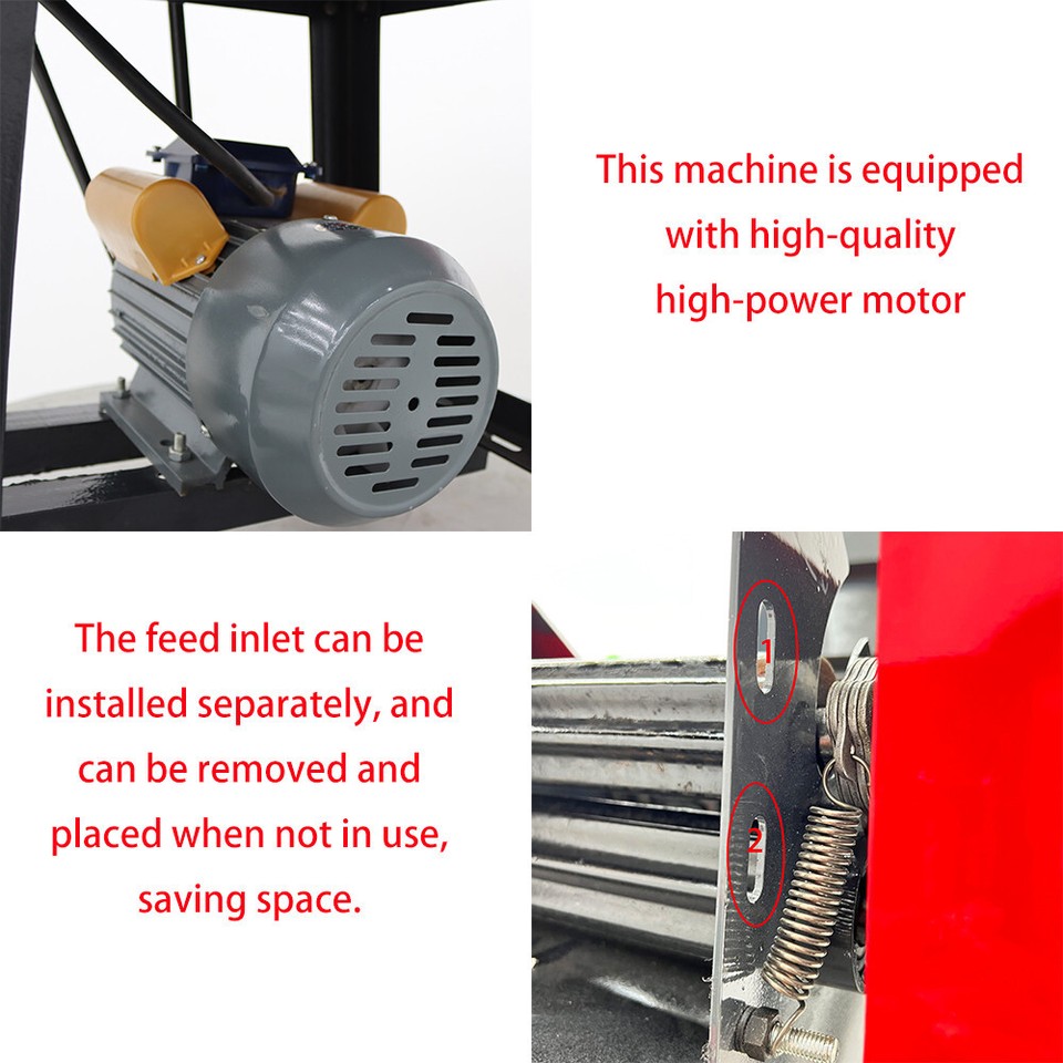 220V Chaffcutter Hay Cutting Machine Feed Processing w/Conveyor 500 ...