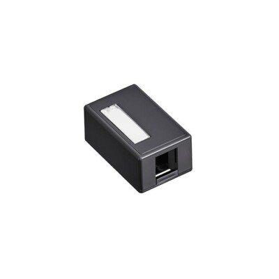 Leviton 41089-1EP Surface-Mount Quickport Box Plenum Rated 1-Port Black ...