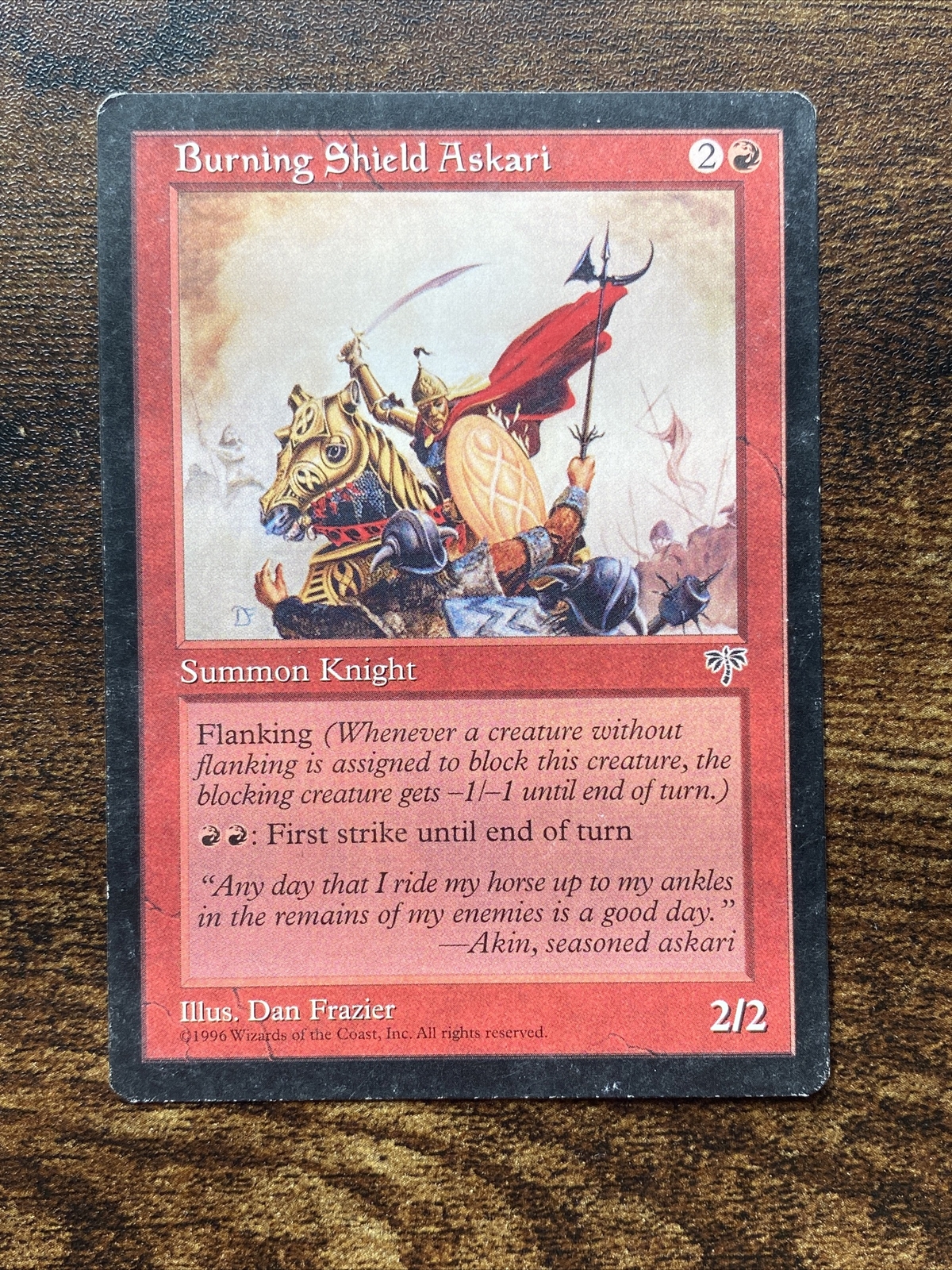 Burning Shield Askari Mirage MTG Magic The Gathering D10069* | eBay