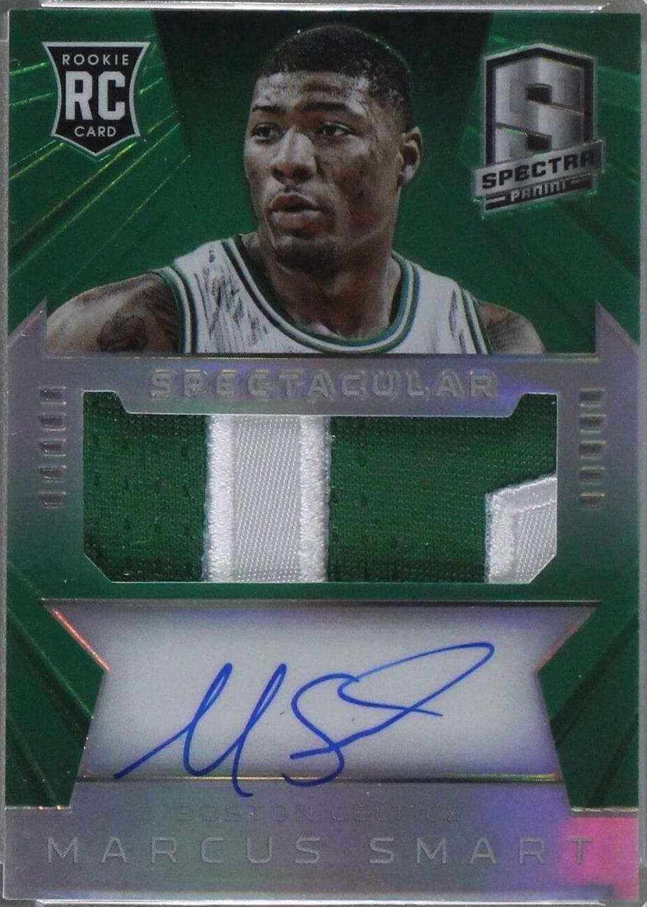 2014-15 Panini Spectra - Spectacular Swatch Signatures Marcus Smart #SS ...