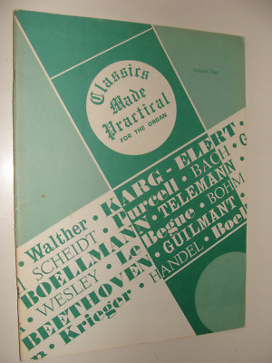 Classics Made Practical for the Organ Book 2 by Joanne Hart 1971 | eBay