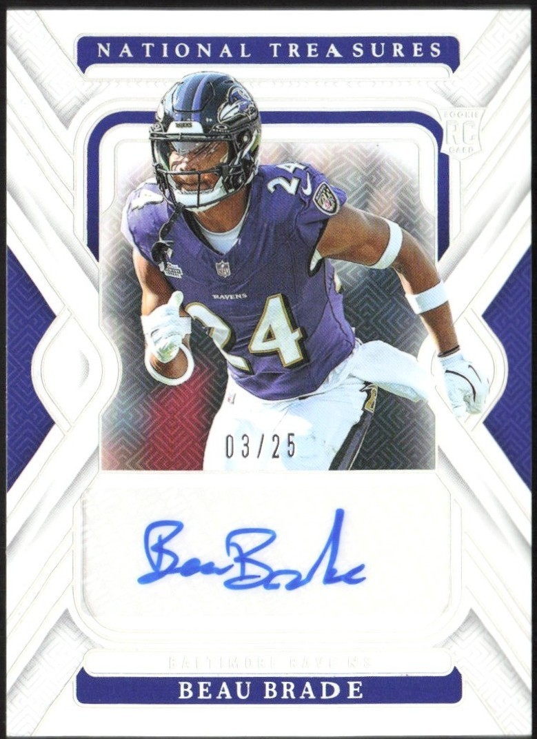 2024 Panini National Treasures - Rookie Signatures Beau Brade #134 Holo ...