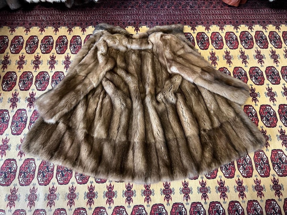 Russian Sable Fur Coat Real Sable Fur Coat Zibellino M | eBay