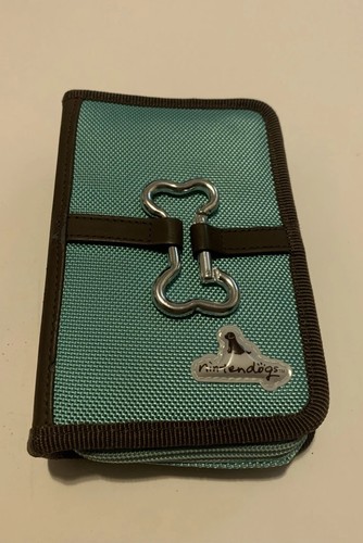 Official Nintendogs Carry Case Travel Bag Buckle DS 2DS 3DS Aqua Blue ...